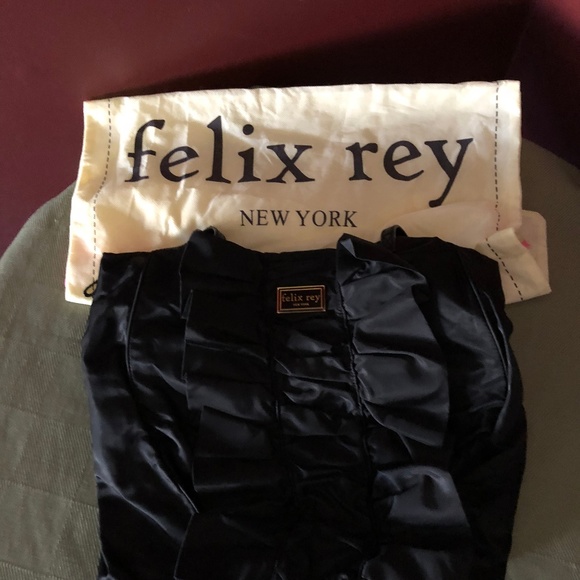 Felix Rey | Bags | Felix Rey Black Ruffled Shoulder Bag | Poshmark
